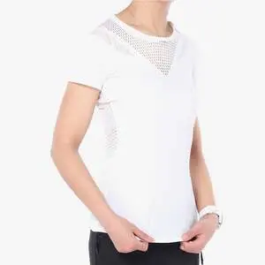Adidas Mesh Hollow Out Casual Sports Short Sleeve Shirt