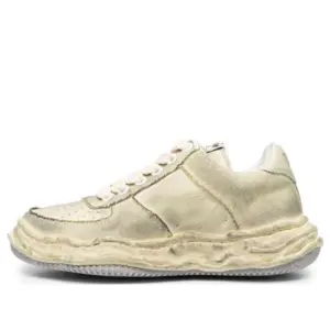 Mihara Yasuhiro Wayne Distressed Lace Sneakers - Beige