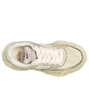 Mihara Yasuhiro Wayne Distressed Lace Sneakers - Beige