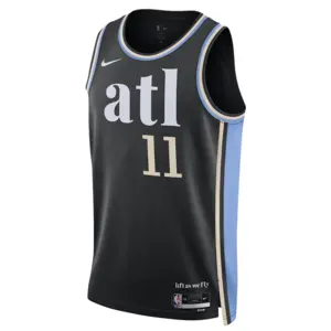 Nike Dri-fit Nba Swingman Jersey 2023/24 City Edition 'atlanta Hawks Trae Young - Black