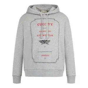 Gucci Hypnotism Graphic Hooded Sweatshirt - Grey