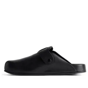 Balenciaga Matte Calfskin Mules - Black