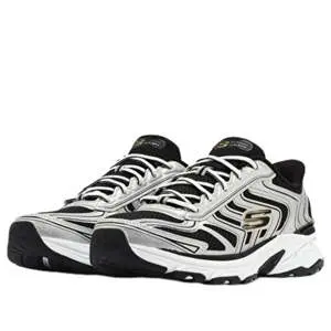 Sketchers Stamina Sneakers - Silver/black