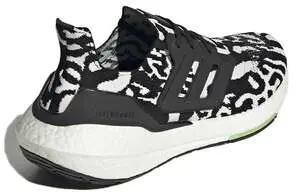 Adidas Ultraboost 22 "zebra" Sneakers - Core Black/core Black/almost Lime