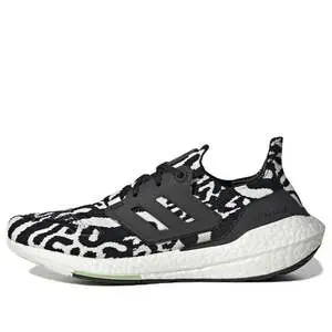 Adidas Ultraboost 22 "zebra" Sneakers - Core Black/core Black/almost Lime