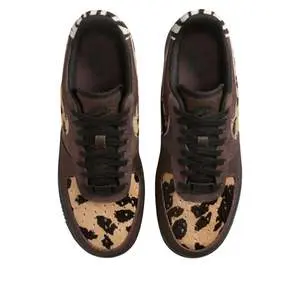 Nike Force 1 Low "animal Print - Brown/black/tan