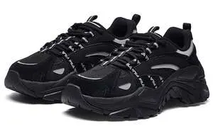 FILA Fishbone Retro Running Sneakers - Black