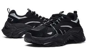 FILA Fishbone Retro Running Sneakers - Black