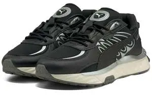 PUMA Wild Rider Techno Sneakers - Black/white/silver