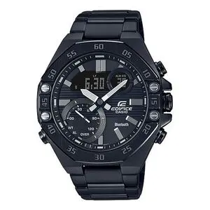 Casio Edifice Sapphire Crystal Solar Powered Analog/digital Watch - Black