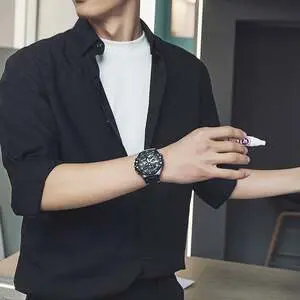 Casio Edifice Sapphire Crystal Solar Powered Analog/digital Watch - Black