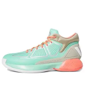 Adidas D Rose 10 "boardwalk" Mid Top Basketball Sneakers - Green/red/brown