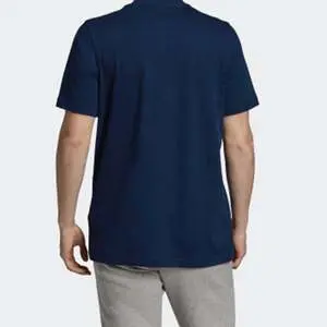 Adidas Originals Trefoil Tee Colleage Alphabet Printing Breathable Short Sleeve Blue - Navy