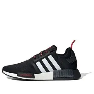 Adidas Nmd_r1 Stlt Primeknit "core Red" Sneakers - Black