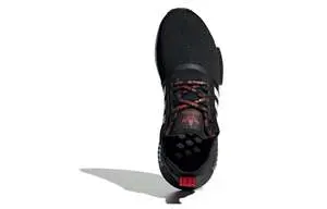 Adidas Nmd_r1 Stlt Primeknit "core Red" Sneakers - Black