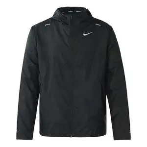 Nike Windrunner Woven Hooded Running Jacket - Black