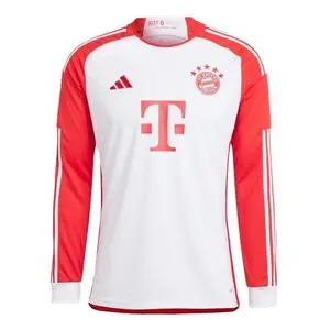 Adidas Fc Bayern 23/24 Long Sleeve Home T-shirt - White/red