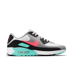Nike Max 90 Golf Sneakers - White/gray/red