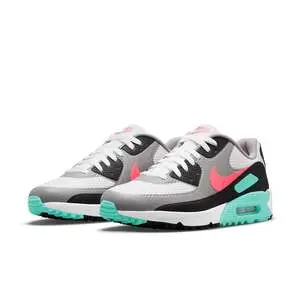 Nike Max 90 Golf Sneakers - White/gray/red