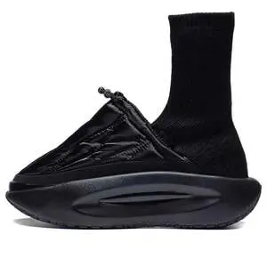 LI-NING Yunyou Fluffy High Top Sneakers - Black