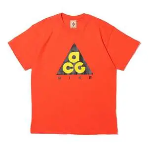 Nike Men's Nike Acg Printing Short Sleeve Red T-shirt Red