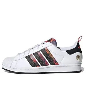 Adidas Superstar "year Of The Ox" Sneakers - Cloud White/core Black/scarlet