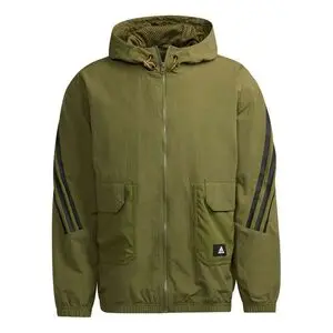 Adidas Hooded Jacket With Sporty Stripes - Multi-color