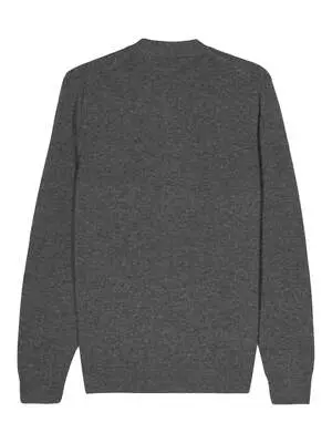 Play Comme Des Garcon Cardigan With Red Heart - Grey