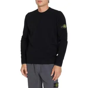 Stone Island Wool Crewneck Sweater - Black