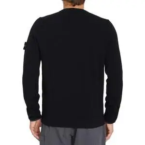 Stone Island Wool Crewneck Sweater - Black