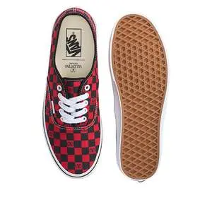VANS X Valentino Garavani Authentic Checkerboard Sneakers - Checkerboard Red
