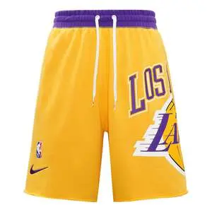 Nike Los Angeles Lakers Basketball Athleisure Shorts - Yellow