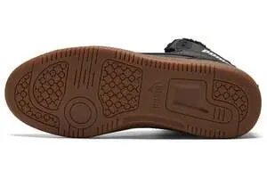 PUMA Rebound Joy Mid Top Sneakers With Fur Trim - Black