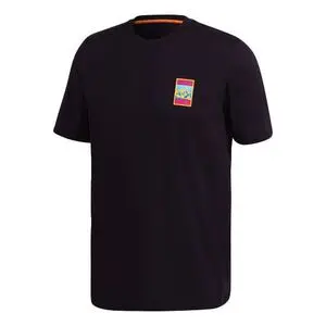 Adidas Originals Graphic Print Short Sleeve T-shirt - Black