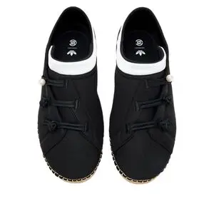 Adidas X Clot Qi Flow Slip-on Espadrilles - Black/white/gum