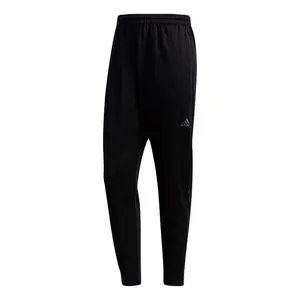 Adidas Alphabet Printing Knit Bundle Feet Sports Pants - Black