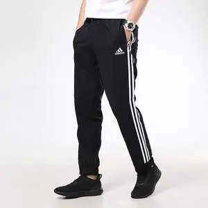Adidas Casual Sports Side Stripe Bundle Feet Long Pants - Black