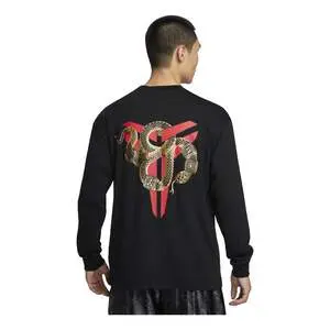 Nike Kobe Long-sleeve T-shirt Asia Sizing 'year Of Mamba - Black