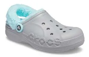 CROCS Classic Lined Clogs - Light Gray/blue