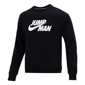 JORDAN Jordan Jumpman Logo Fleece Pullover Black