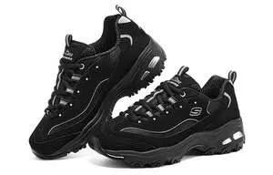 Sketchers D'lites Sneakers - Black/silver