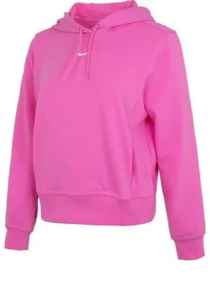 Nike Dri-fit One French Terry Pullover Hoodie - Pink