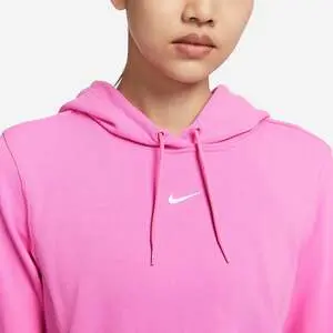 Nike Dri-fit One French Terry Pullover Hoodie - Pink