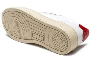 AUTRY Medalist Leather Low-top Sneakers - White/red