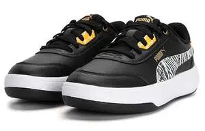 PUMA Tori Safari Lace Up Low Top Sneakers - Black/white