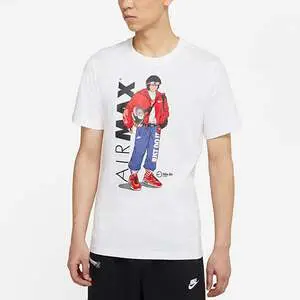 Nike Pattern Printing Sports Round Neck Short Sleeve
