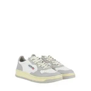 AUTRY Medalist Low Leather Sneakers - Whtie/grey