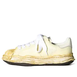 Mihara Yasuhiro Blakey Og Sole Canvas Over Dyed Low - White