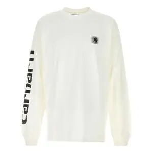 Carhartt Work In Progress Archive Script Long Sleeve T-shirt - White