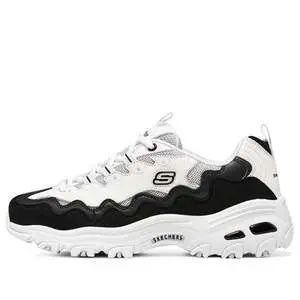 Sketchers D'lites 1.0 "white Black" Sneakers - White/black